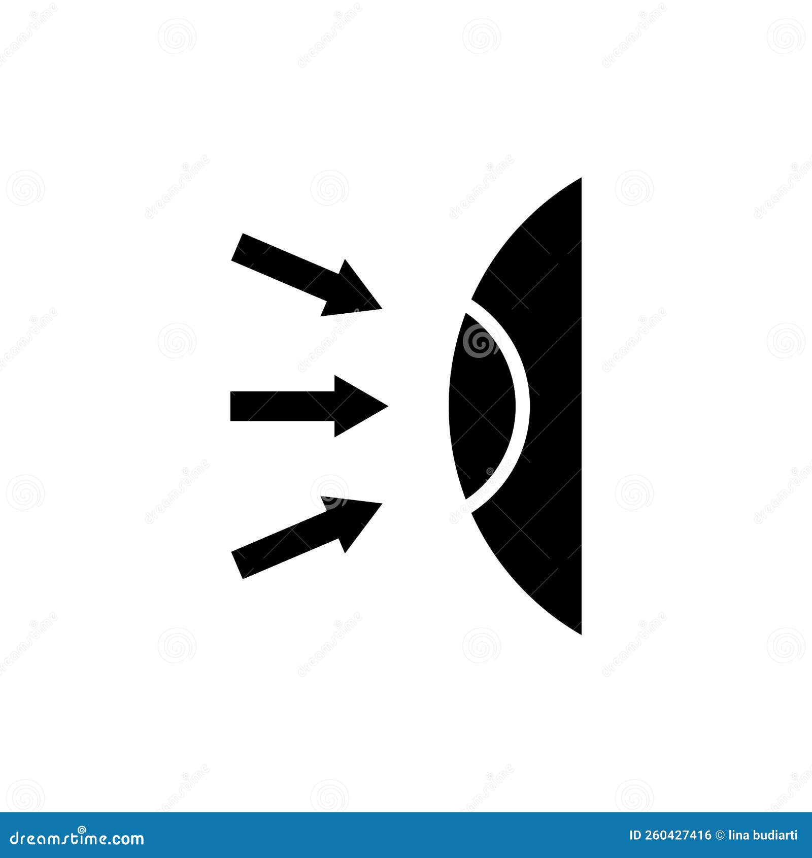 Illustration of the Effect of Radiation on the Eye Stock Vector ...