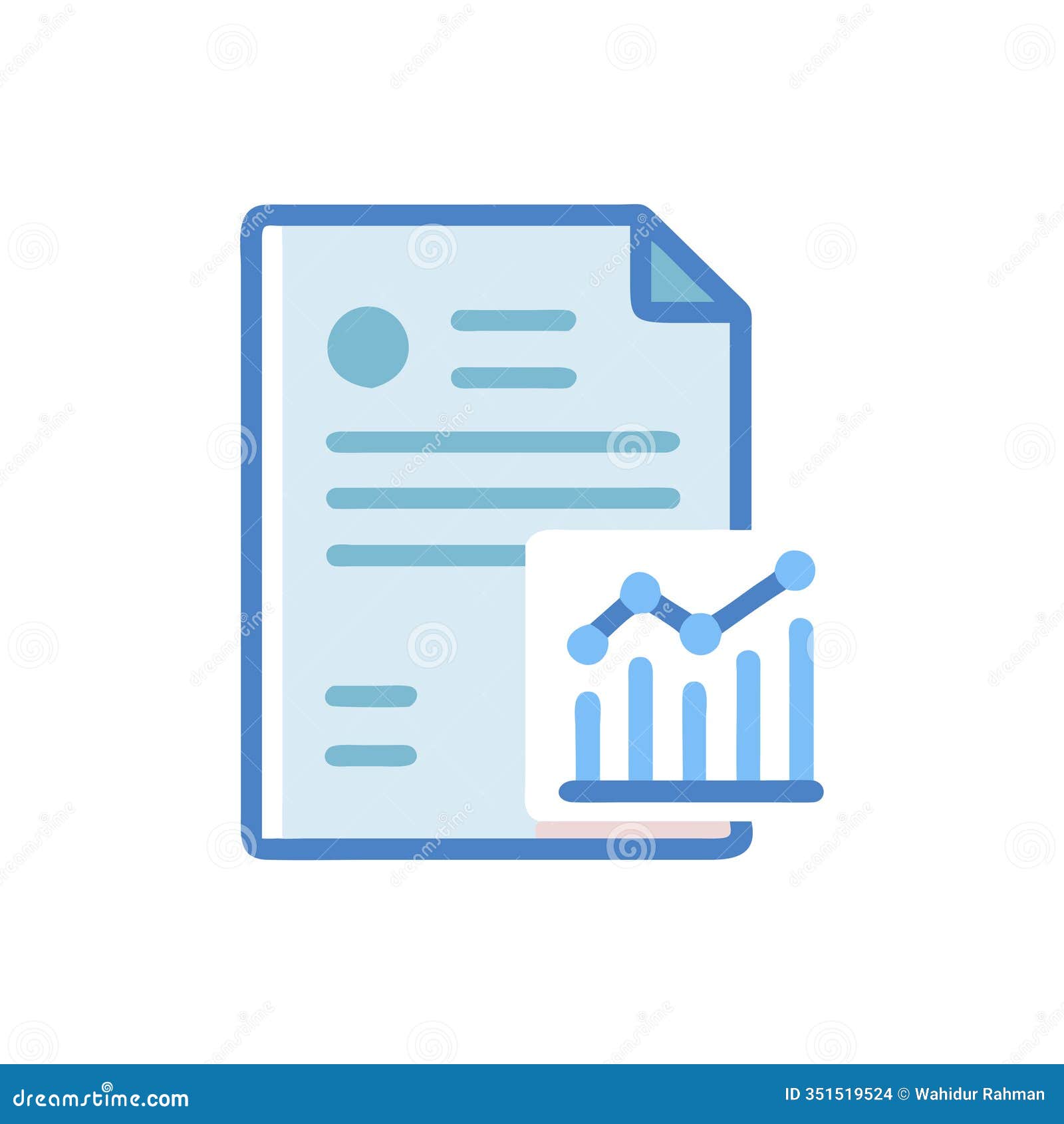 Effective Chart Contract Illustration Stock Vector - Illustration of ...