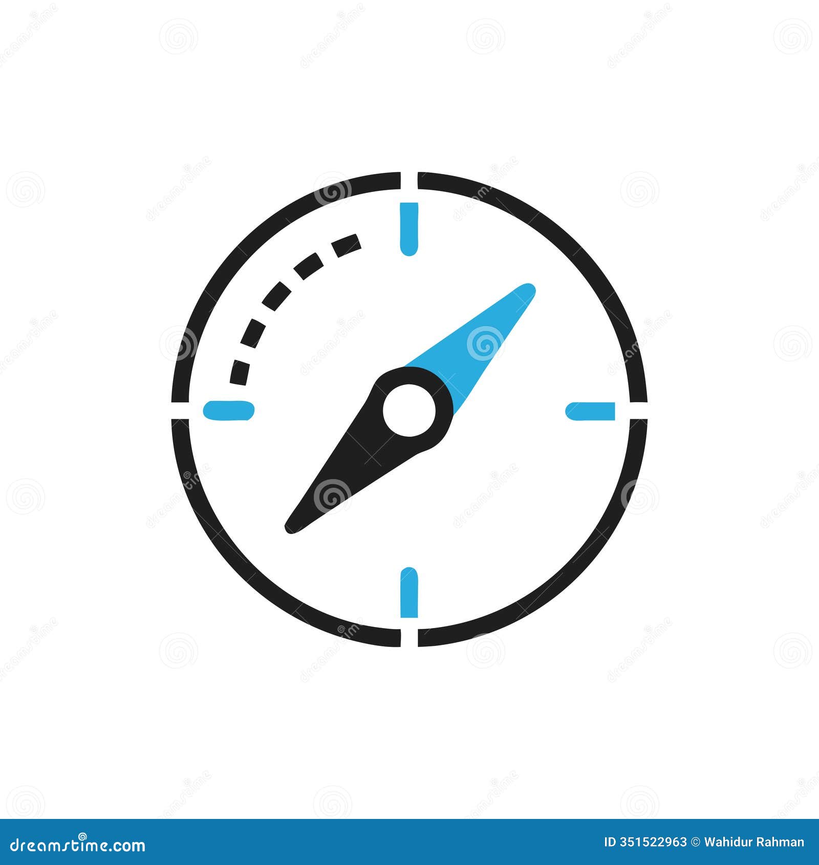 Effective Compass Needle Illustration Stock Illustration - Illustration ...