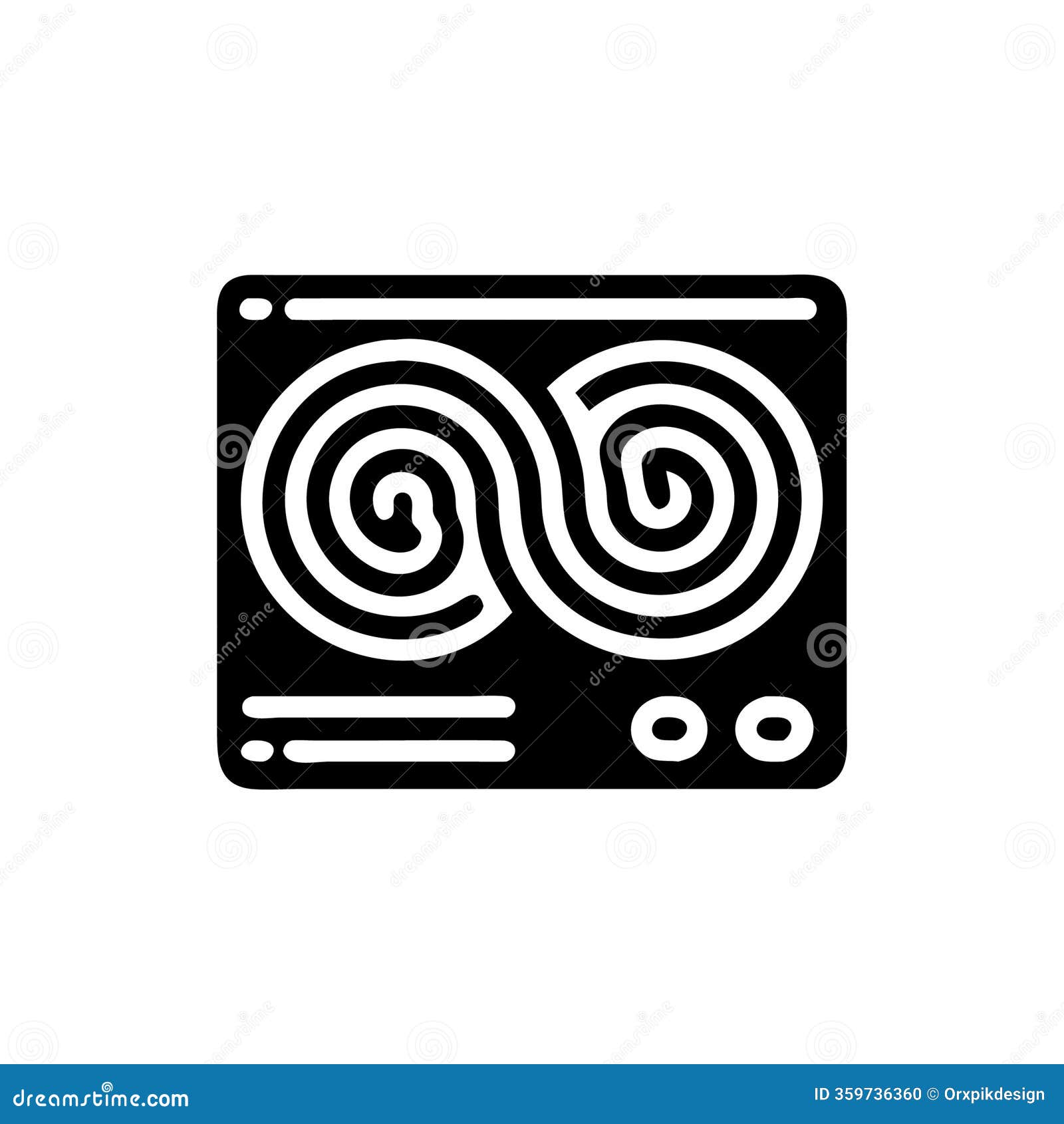 Induction Stove Safe Circle Vector Label | CartoonDealer.com #279599586
