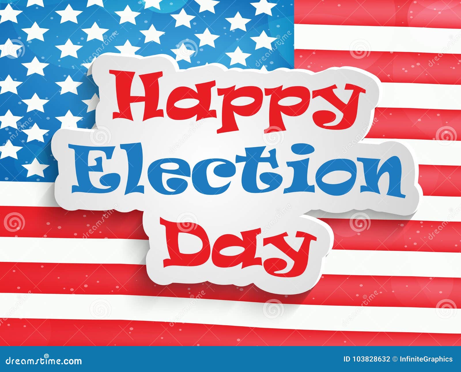 Illustration of Election Day Background Stock Vector - Illustration of ...