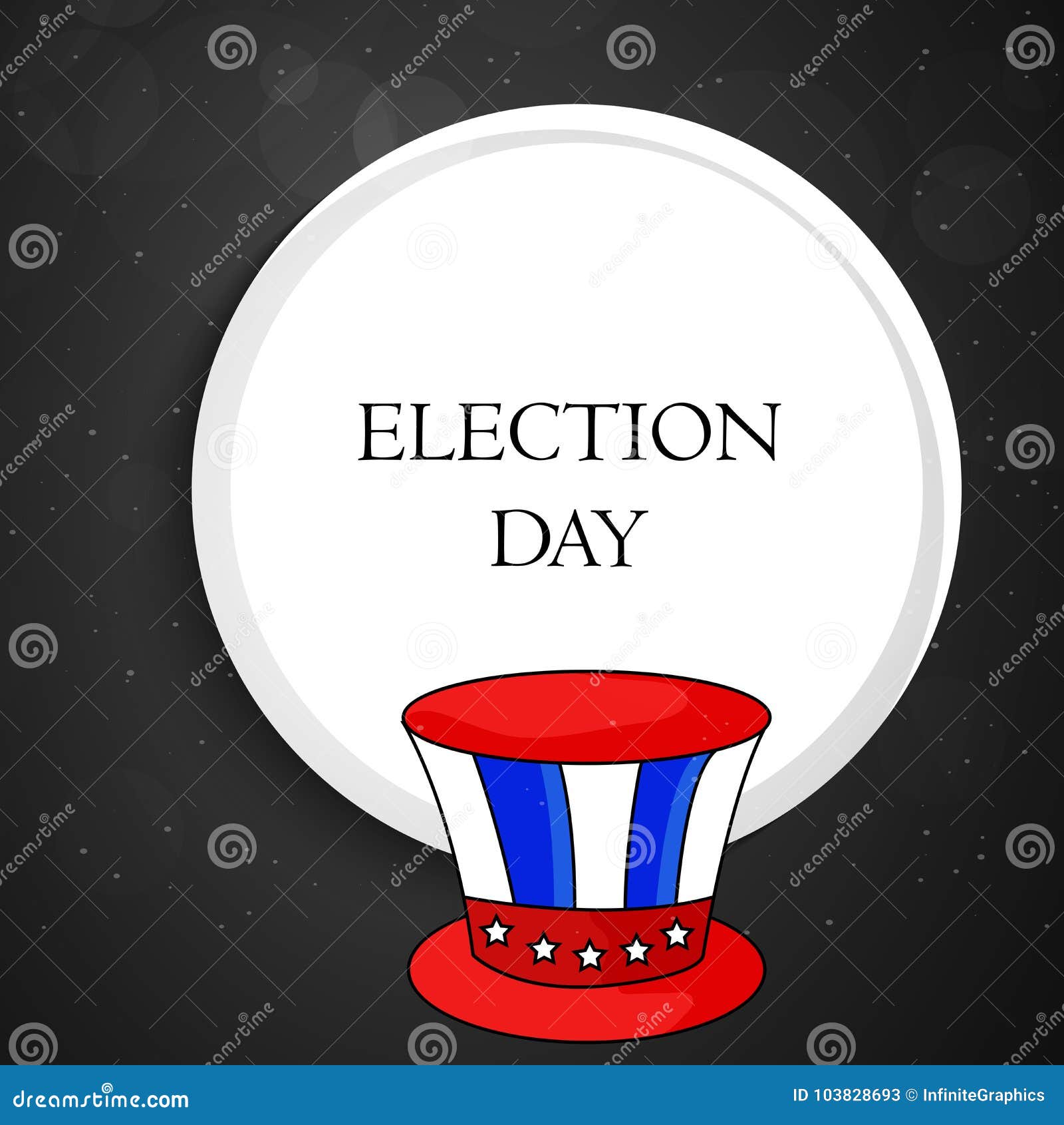 Illustration of Election Day Background Stock Vector - Illustration of ...