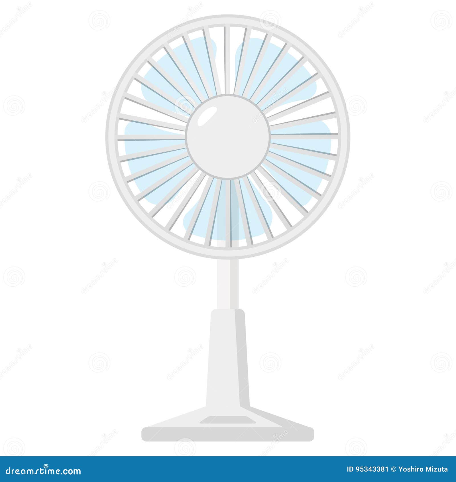 Illustration of Electric Fan Stock Vector - Illustration of ventilator ...