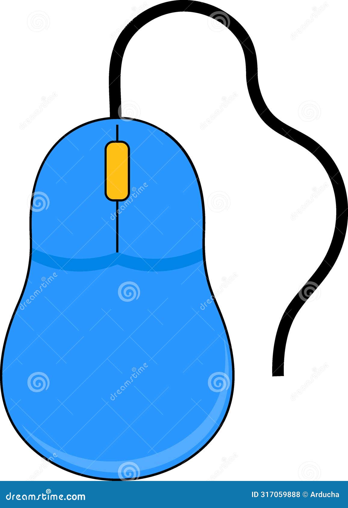Illustration of Electronic Equipment Symbol Icon, Computer Mouse in ...