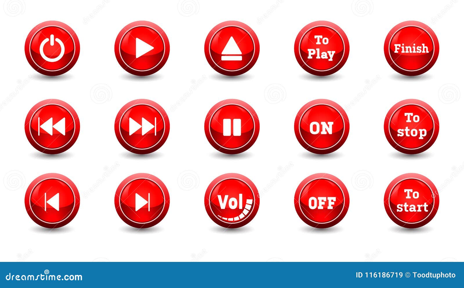 Illustration Electronic and Technology Concept,simple Red Icon Button ...