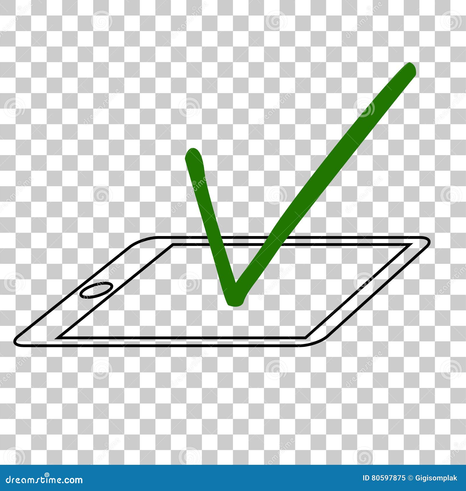 Illustration for Electronic Vote Stock Vector - Illustration of icon ...