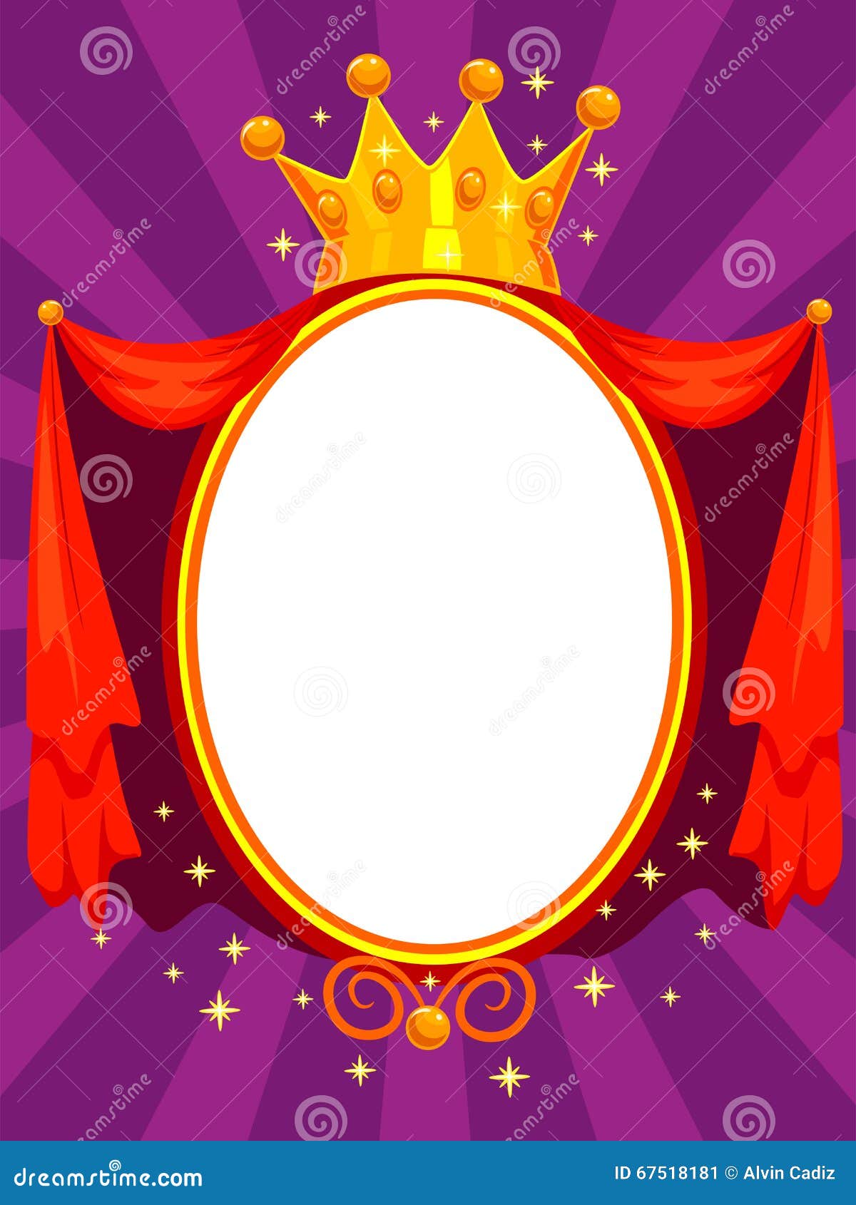 Illustration of Elegant Magic Mirror Stock Vector - Illustration of ...