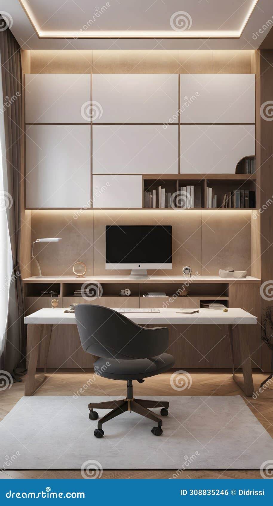 Elegant, Modern, Minimalistic Study Room Design Template for the ...