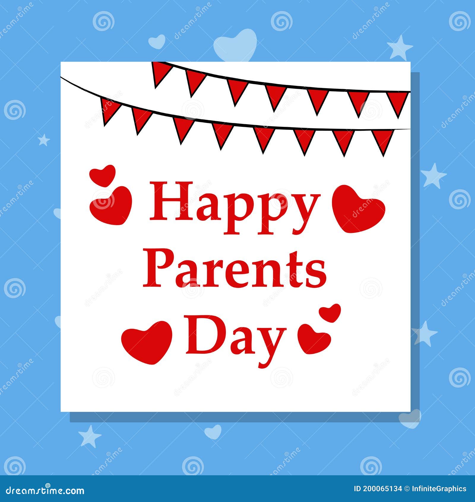 Illustration of Background for Parents Day Stock Vector - Illustration ...