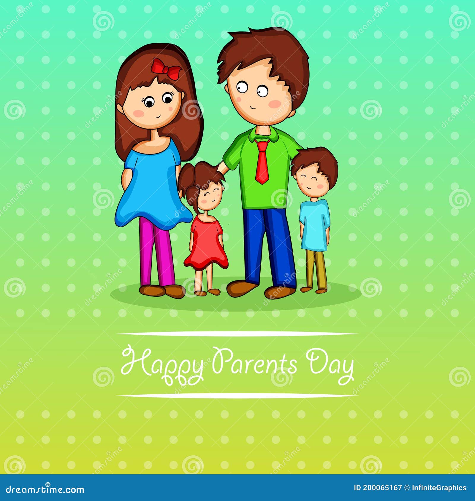 Illustration of Background for Parents Day Stock Vector - Illustration ...