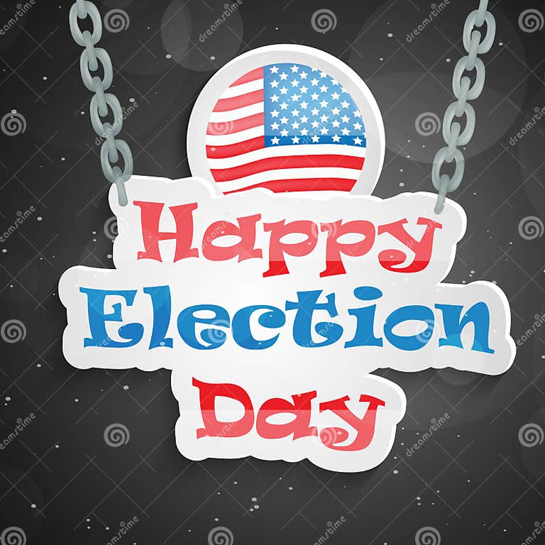 Illustration of Election Day Background Stock Vector - Illustration of ...