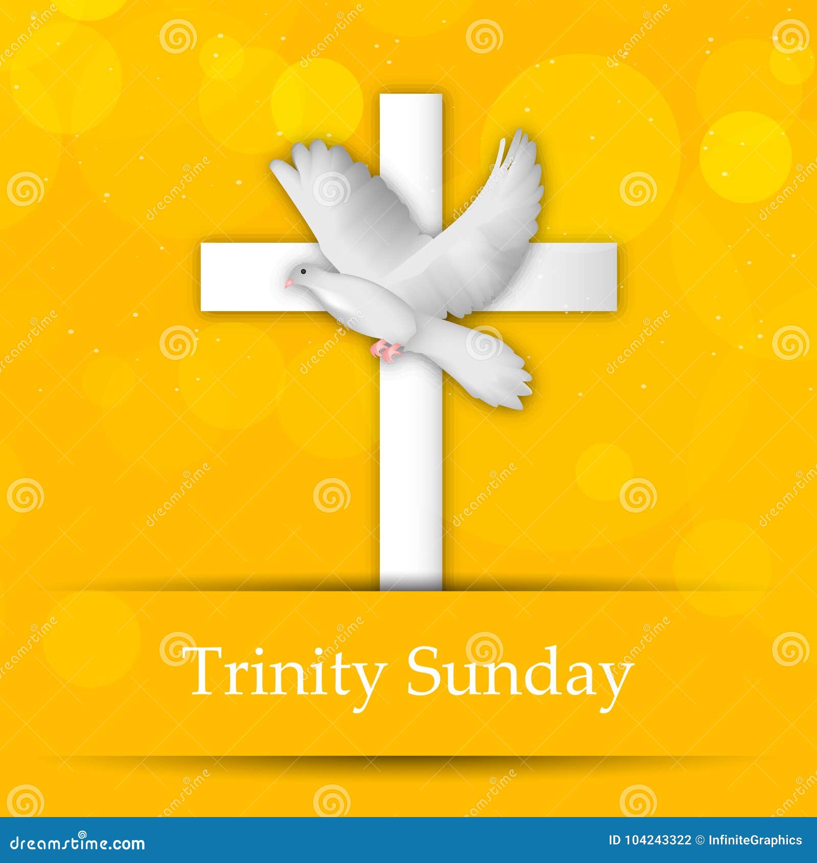 Illustration of Trinity Sunday Background Stock Vector - Illustration ...