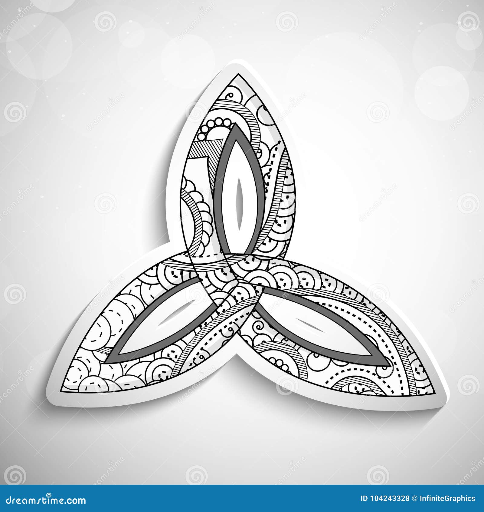 Illustration of Trinity Sunday Background Stock Vector - Illustration ...