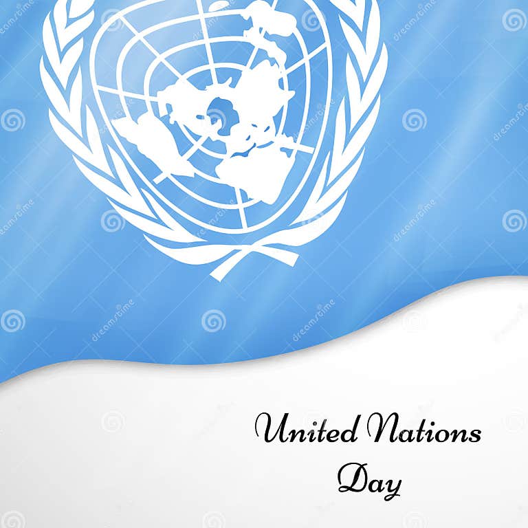 Illustration of United Nations Day Background Editorial Image ...