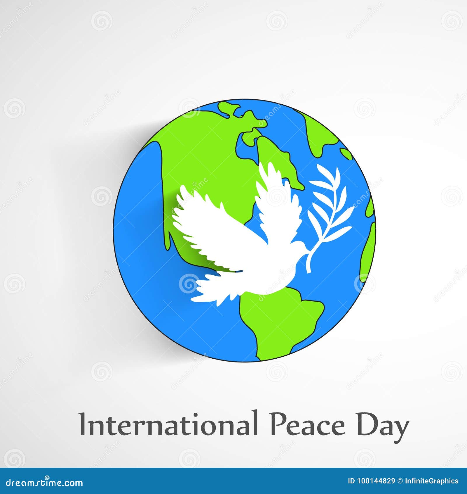 Illustration of World Peace Day Background Stock Vector - Illustration ...