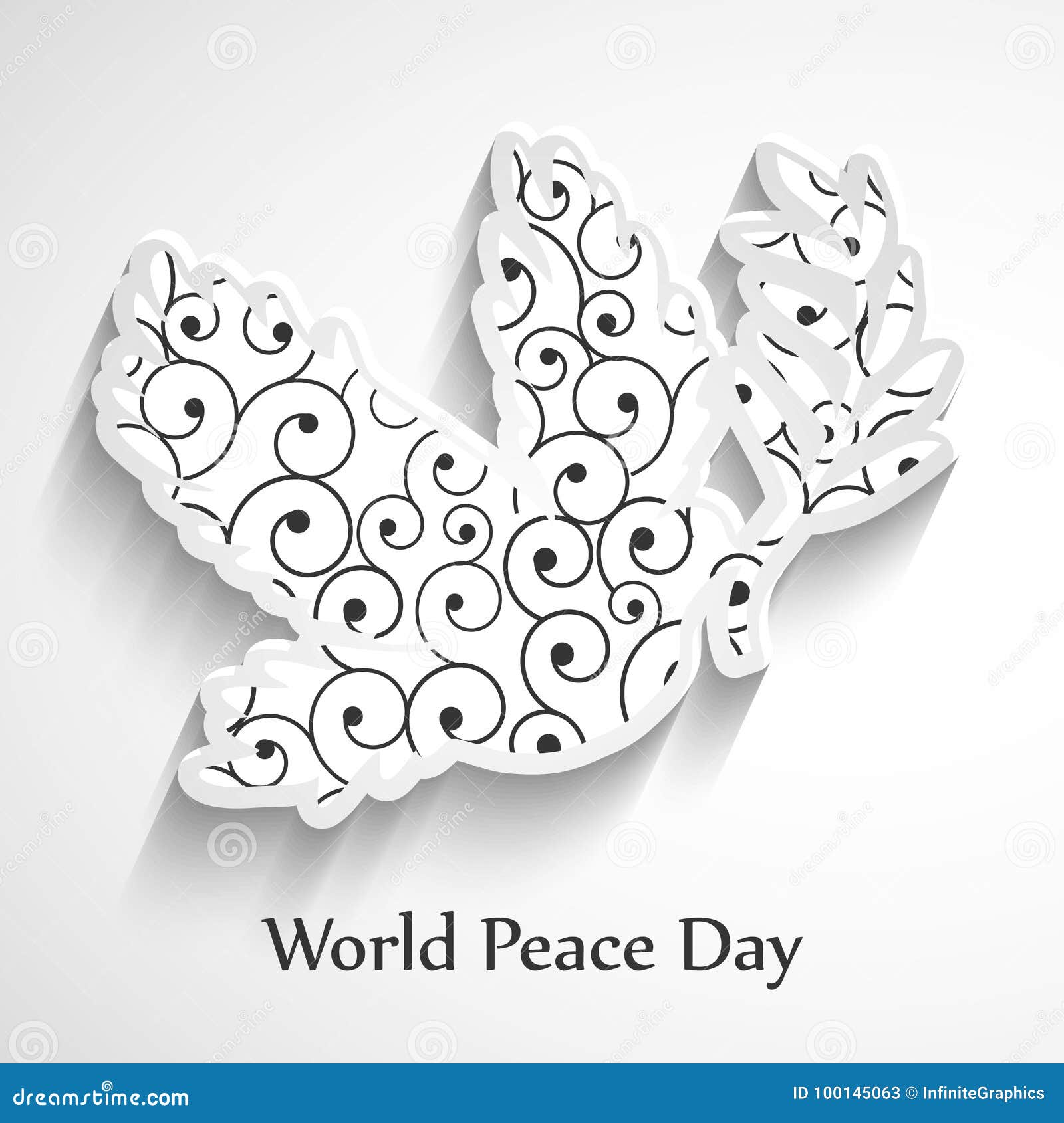 Illustration of World Peace Day Background Stock Vector - Illustration ...