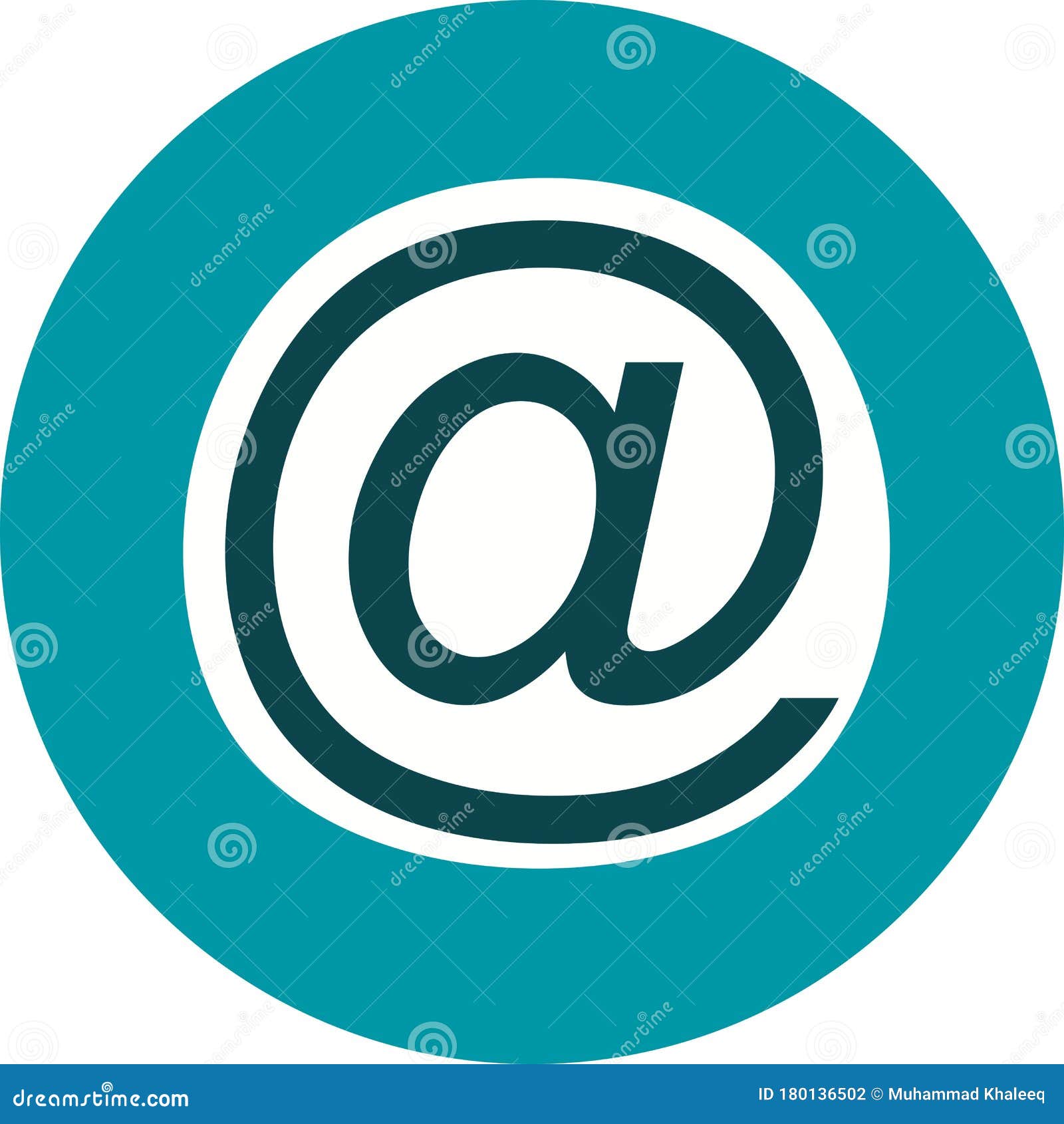 Illustration Email Address Icon for Personal and Commercial Use. Stock ...