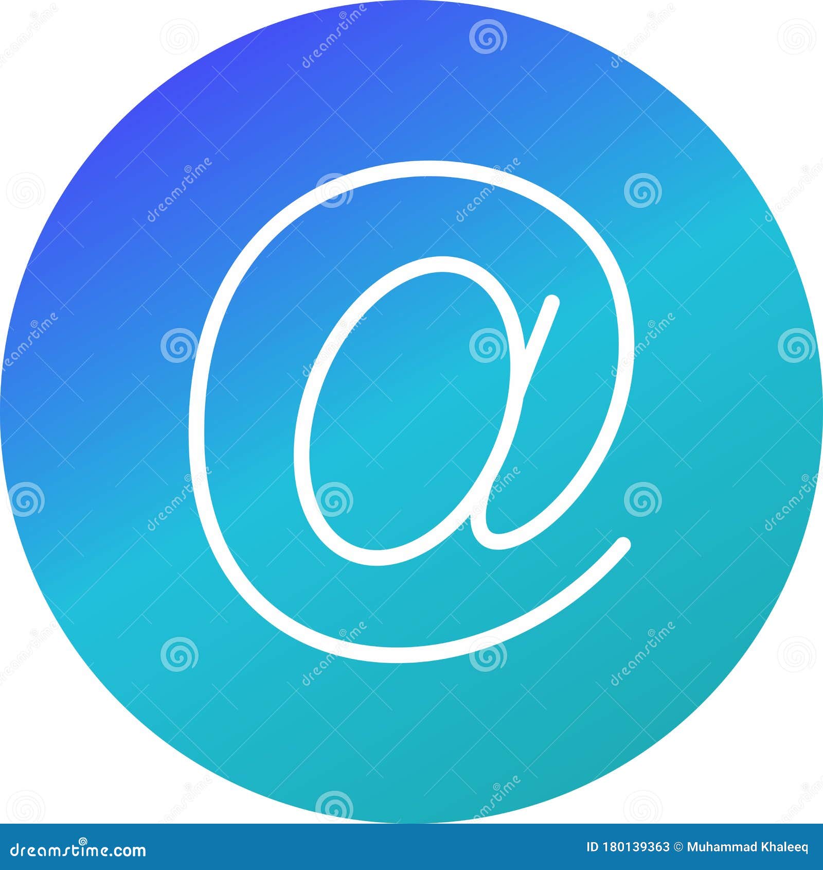 Illustration Email Address Icon for Personal and Commercial Use. Stock ...