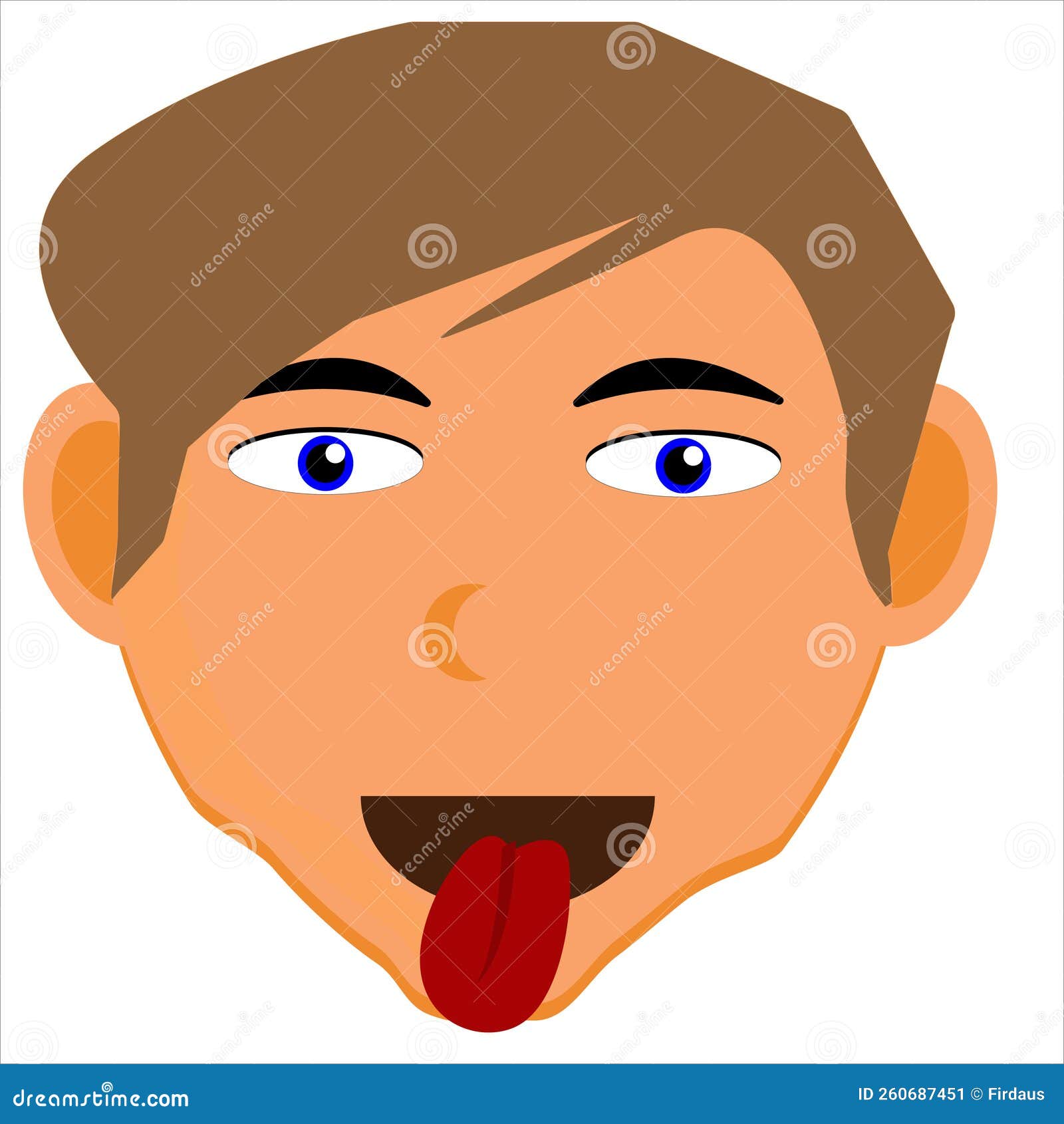 Illustration Emoticon Expression is Being Nosy Stock Vector ...