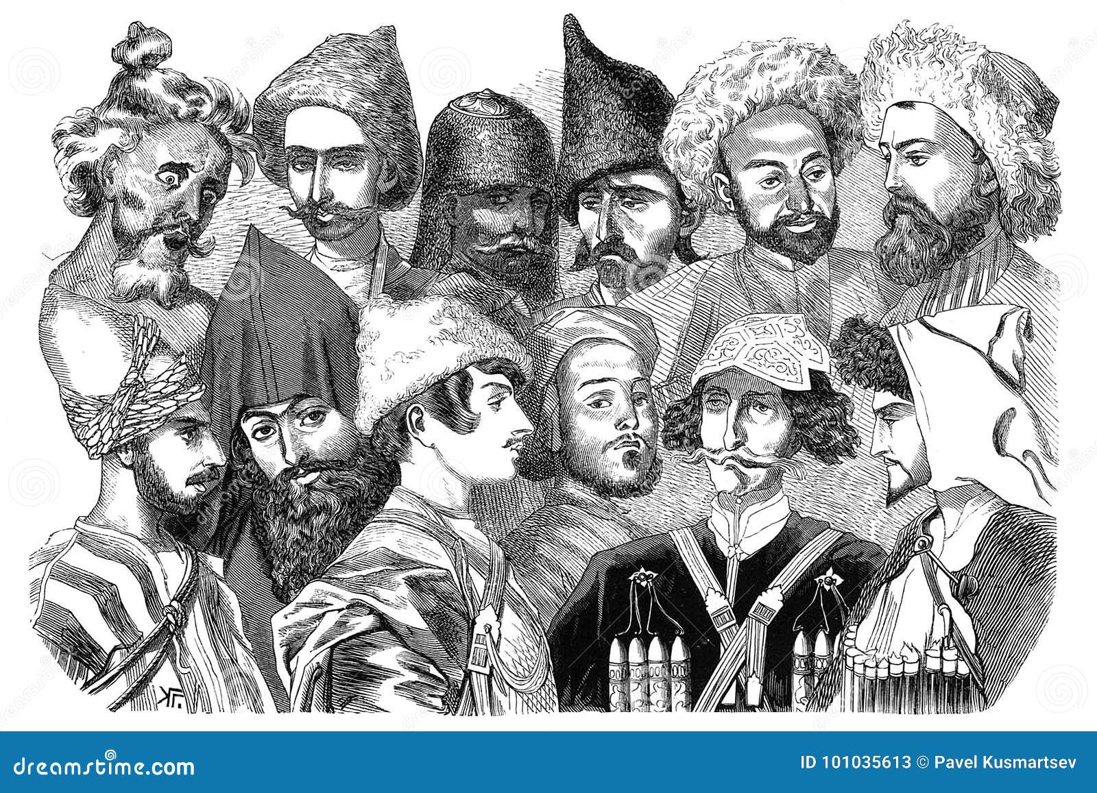 Peoples of the Caucasus editorial stock photo. Illustration of peoples ...
