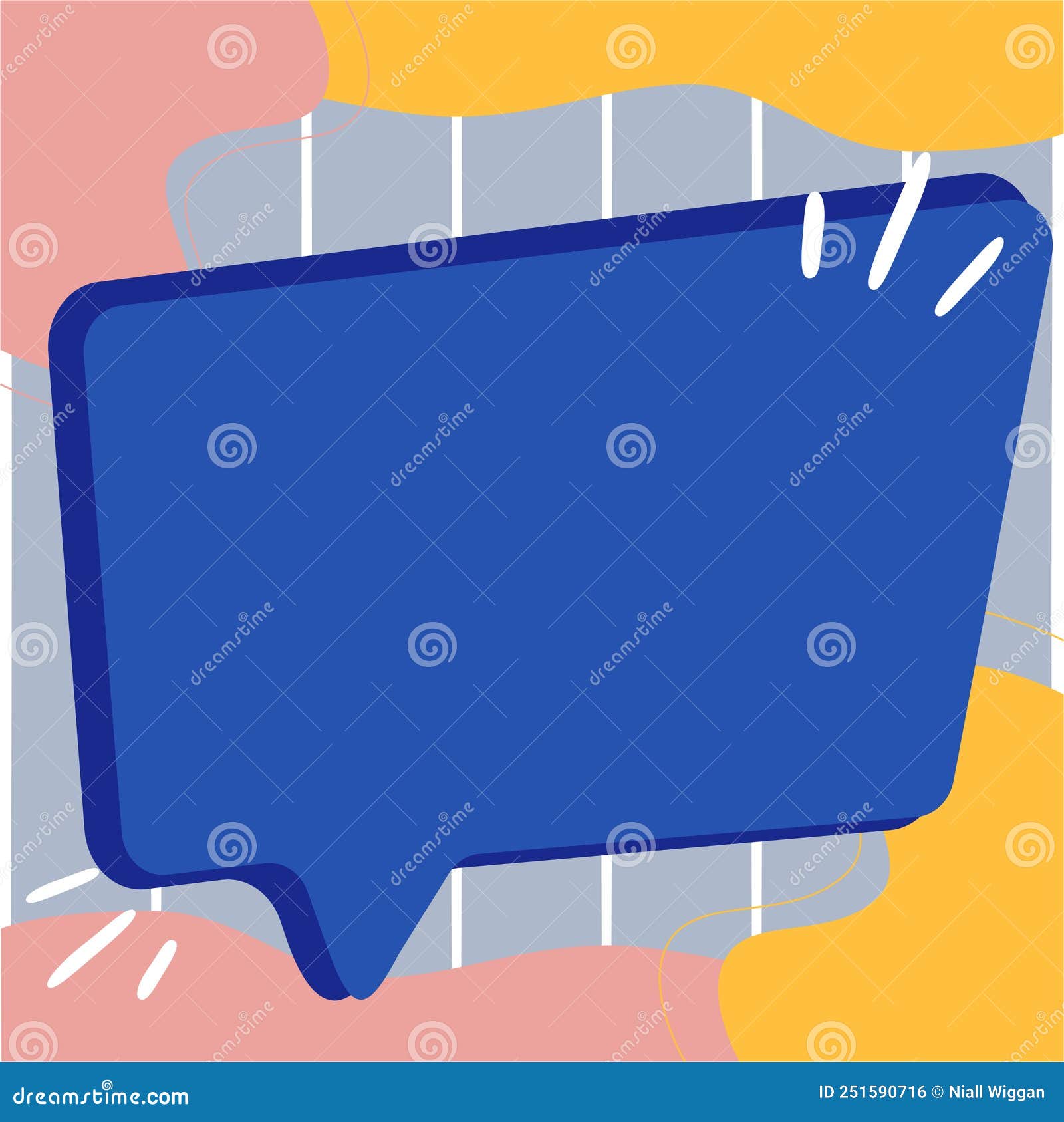 Illustration of Empty Big Chat Box for Waiting for New Surprising ...