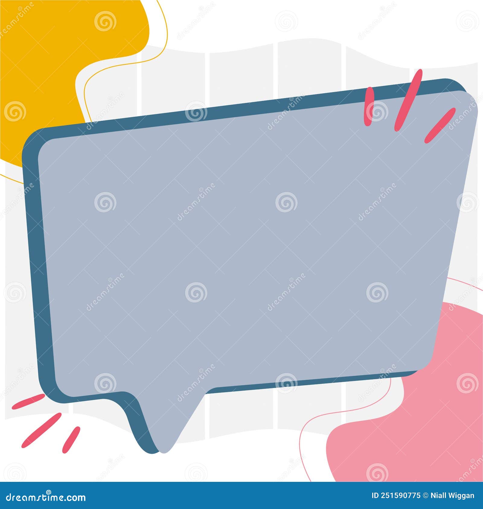 Illustration of Empty Big Chat Box for Waiting for New Surprising ...