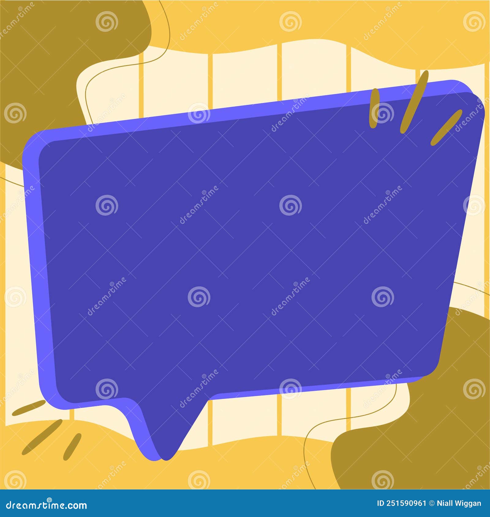 Illustration of Empty Big Chat Box for Waiting for New Surprising ...