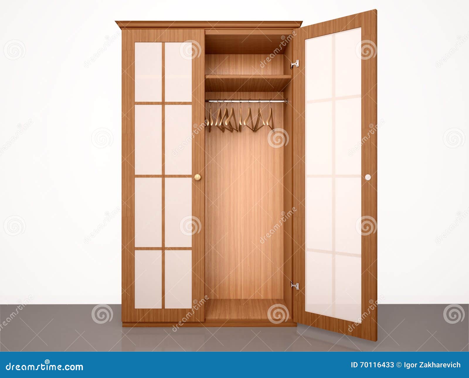 Illustration of the Empty Half-open Stock Illustration - Illustration ...
