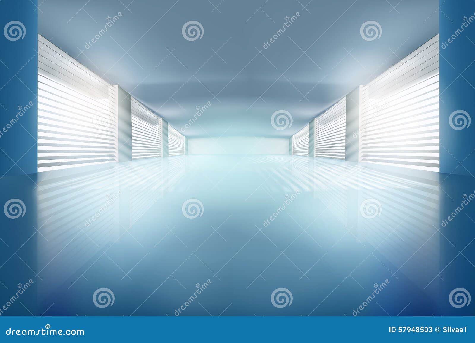 Illustration of Empty Hall. Vector Illustration. Stock Vector ...