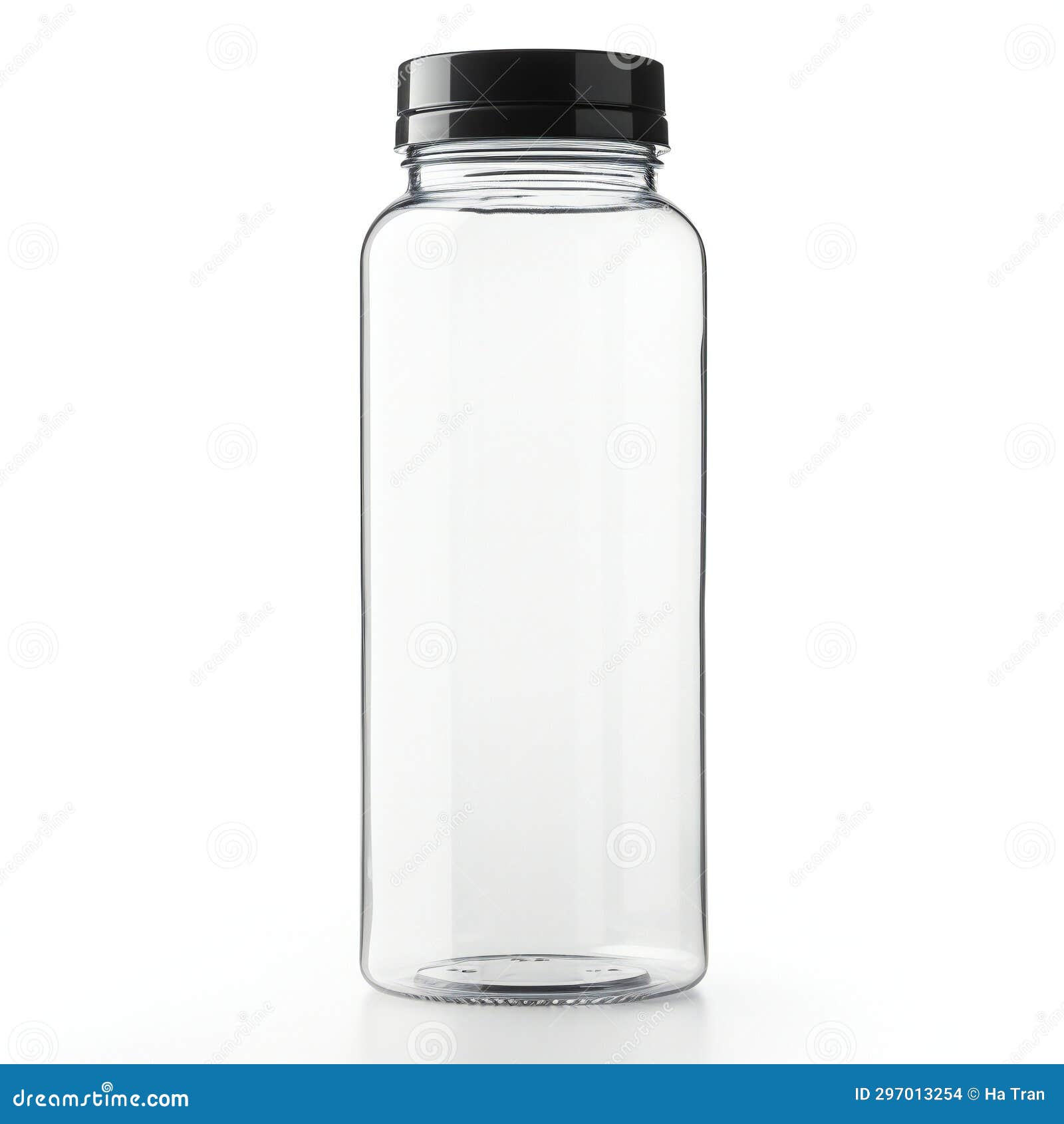 Empty Plastic Bottle on a White Background Stock Illustration ...