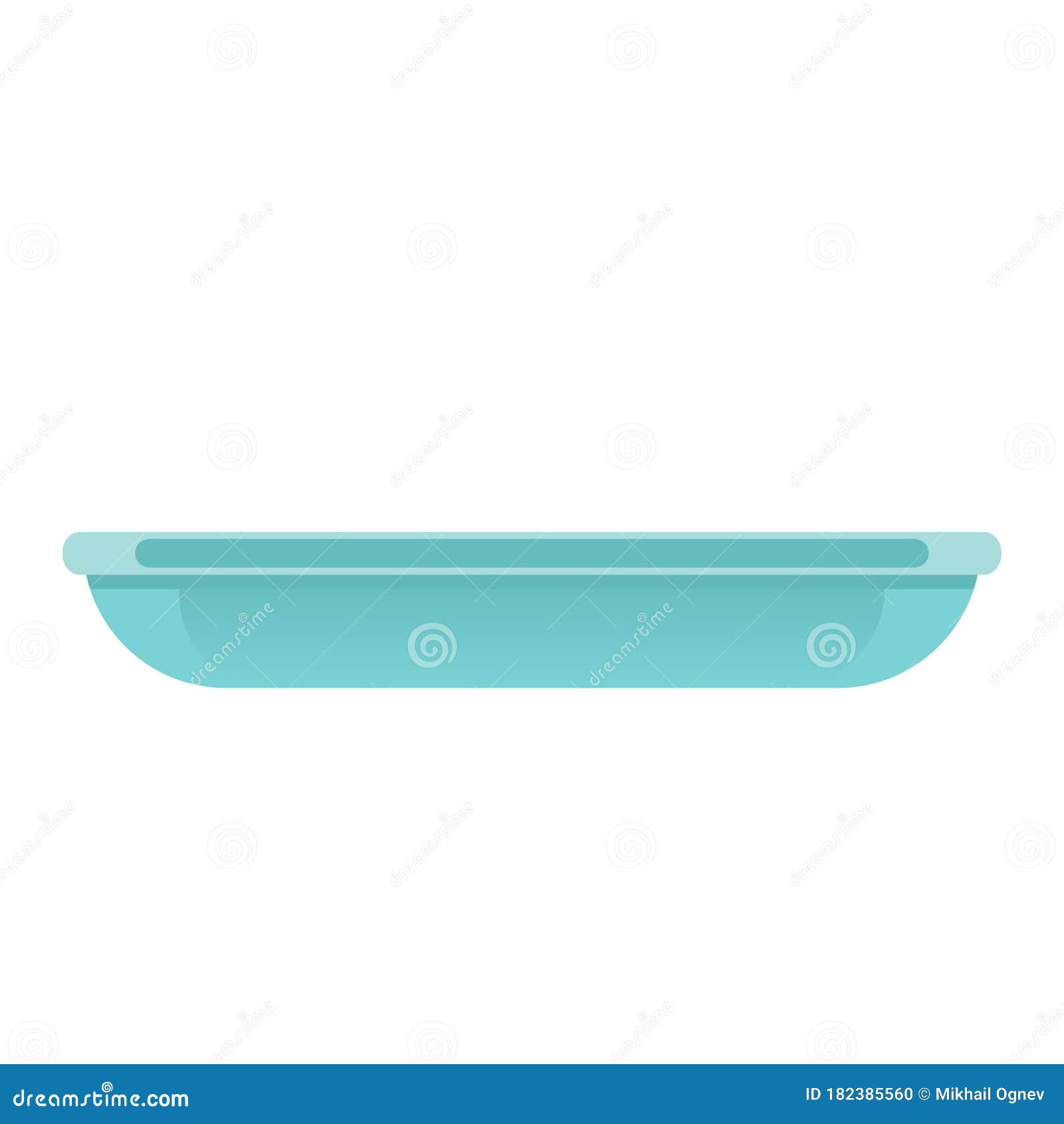Illustration of an Empty Plate Side View Stock Vector - Illustration of ...