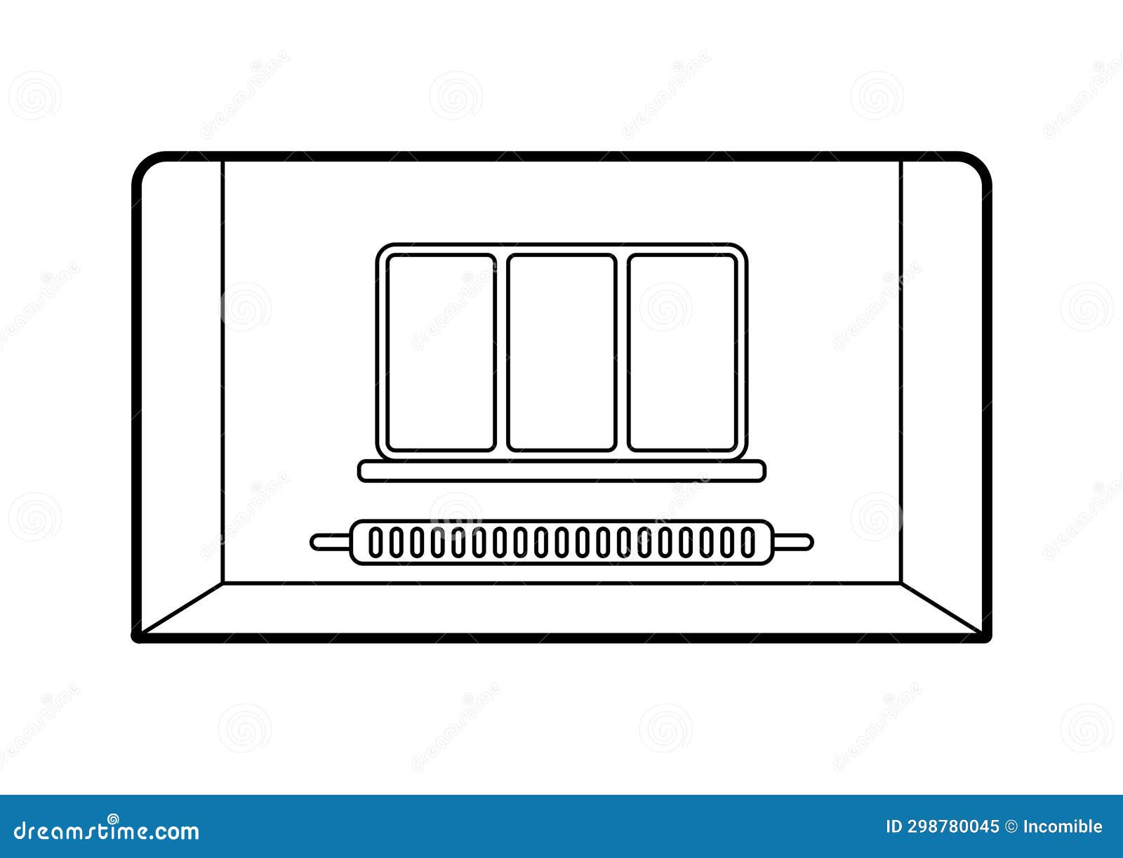 Illustration of Empty Room. Icon for Construction Industry and Business ...
