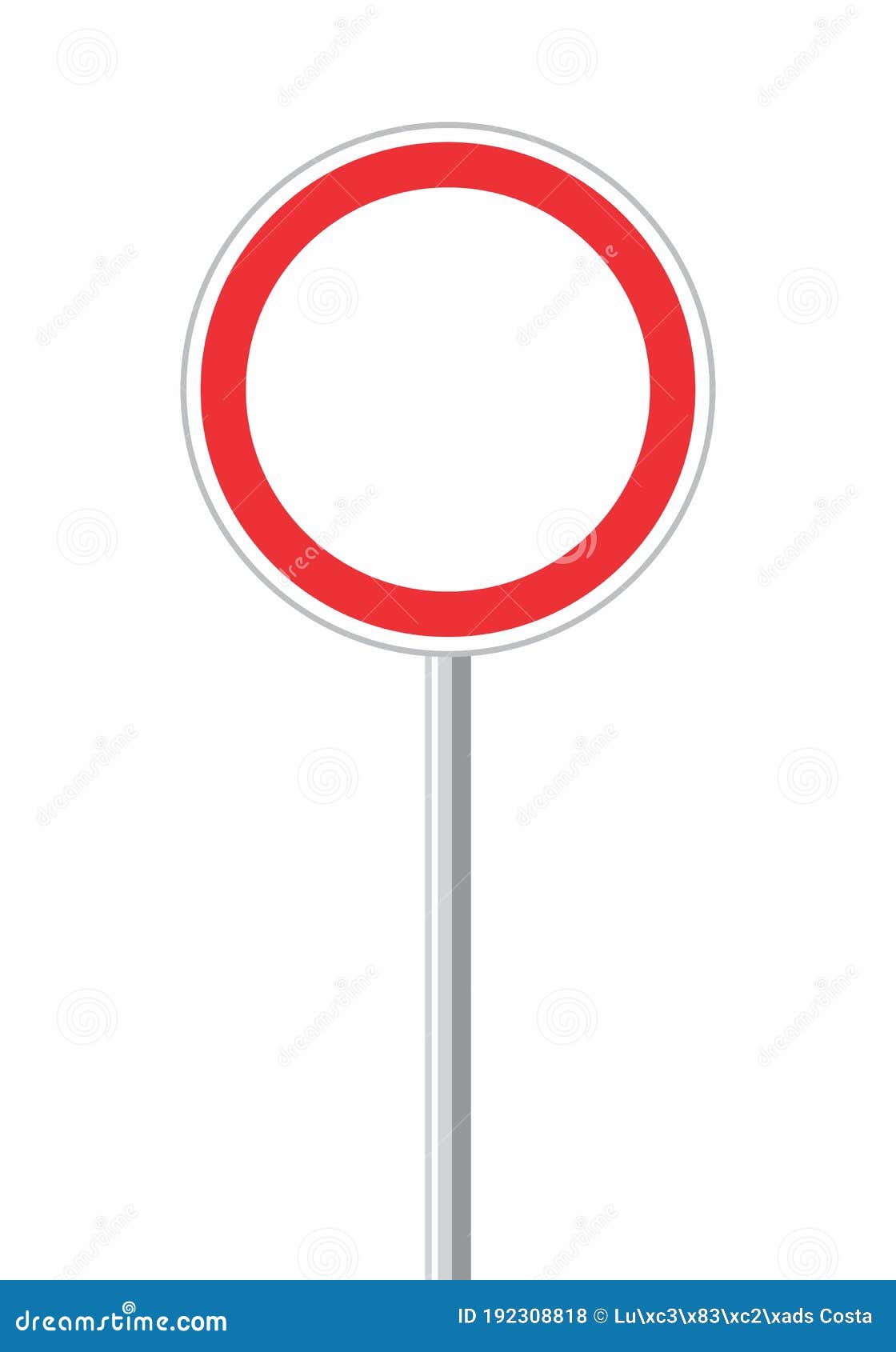 Round traffic sign stock illustration. Illustration of sign - 192308818