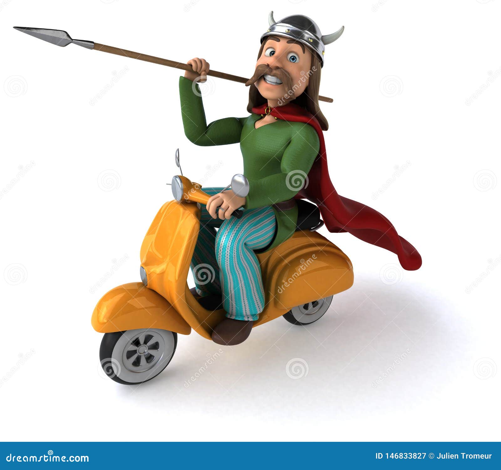Illustration En 3D De Fun Gaul Illustration Stock - Illustration of ...