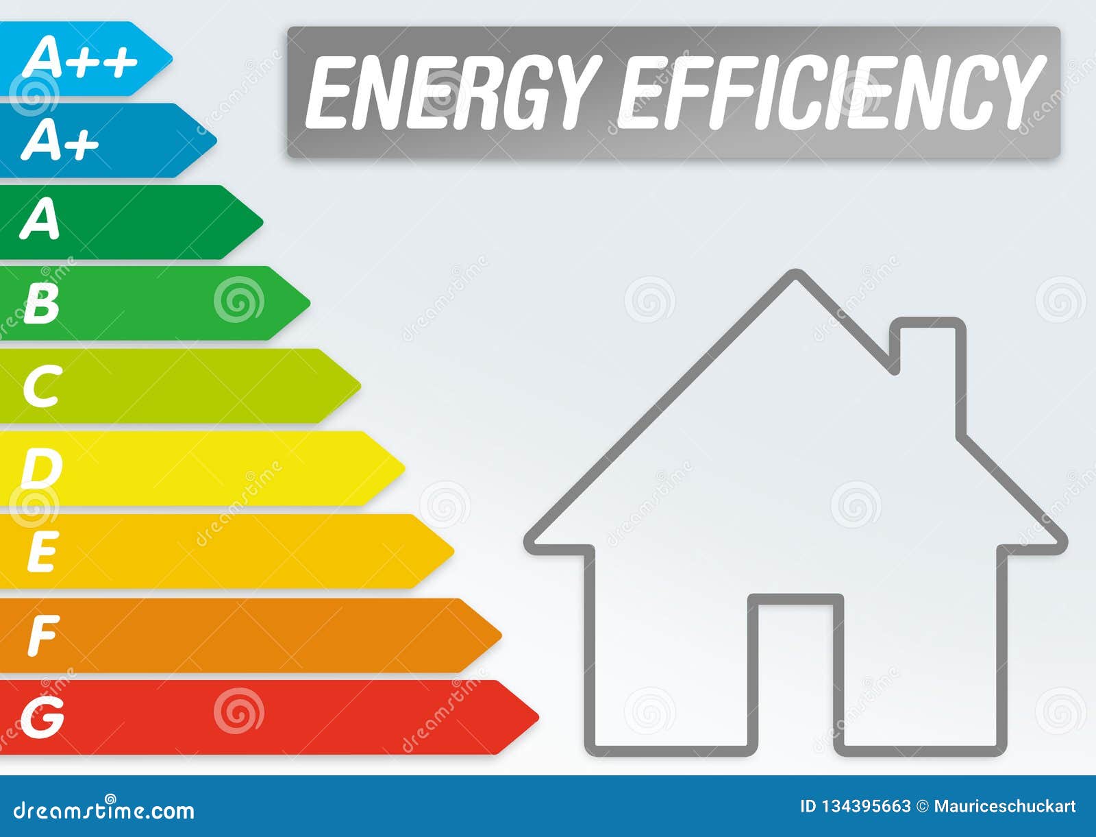 Illustration with Energy Efficiency Classes Stock Illustration ...