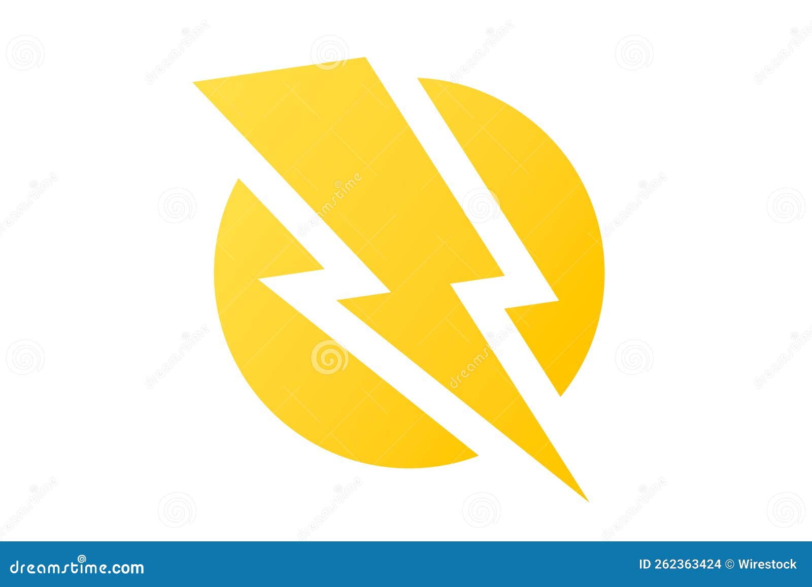 Illustration of Energy Yellow Sign on White Background Stock ...