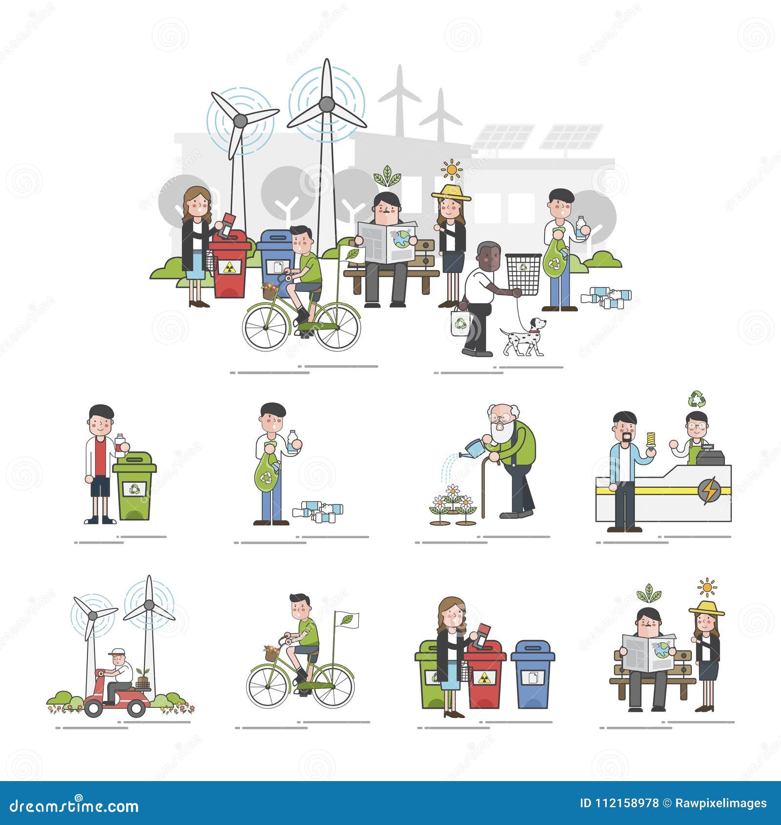 Illustration of Environmental Concern Concept Stock Illustration ...