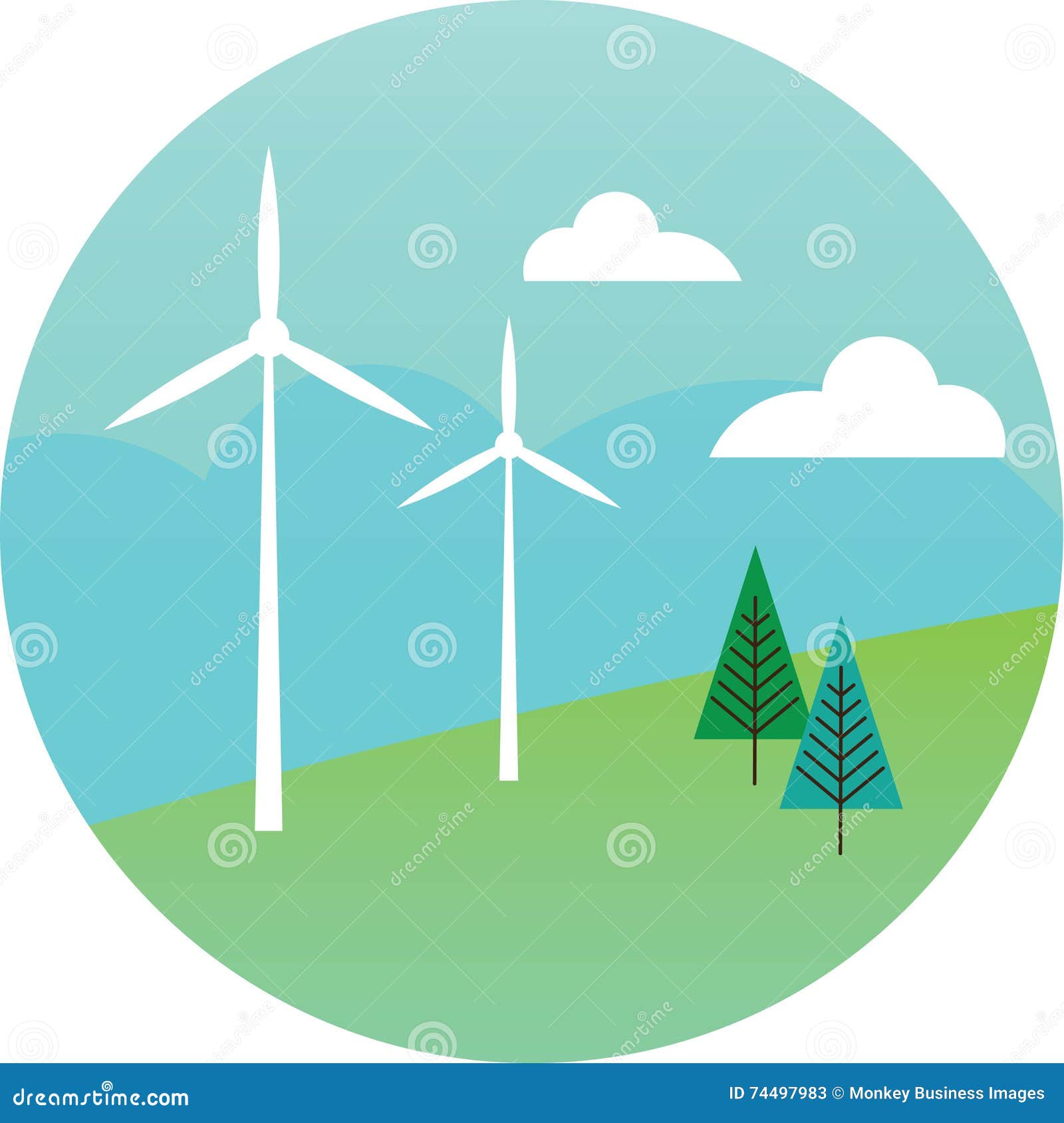 Recycling Plant Isometric Poster Cartoon Vector | CartoonDealer.com ...