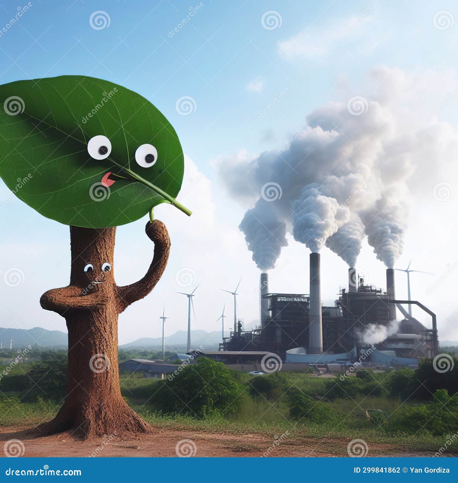 Illustration on the Environmental Theme Save the Planet Stock Photo ...