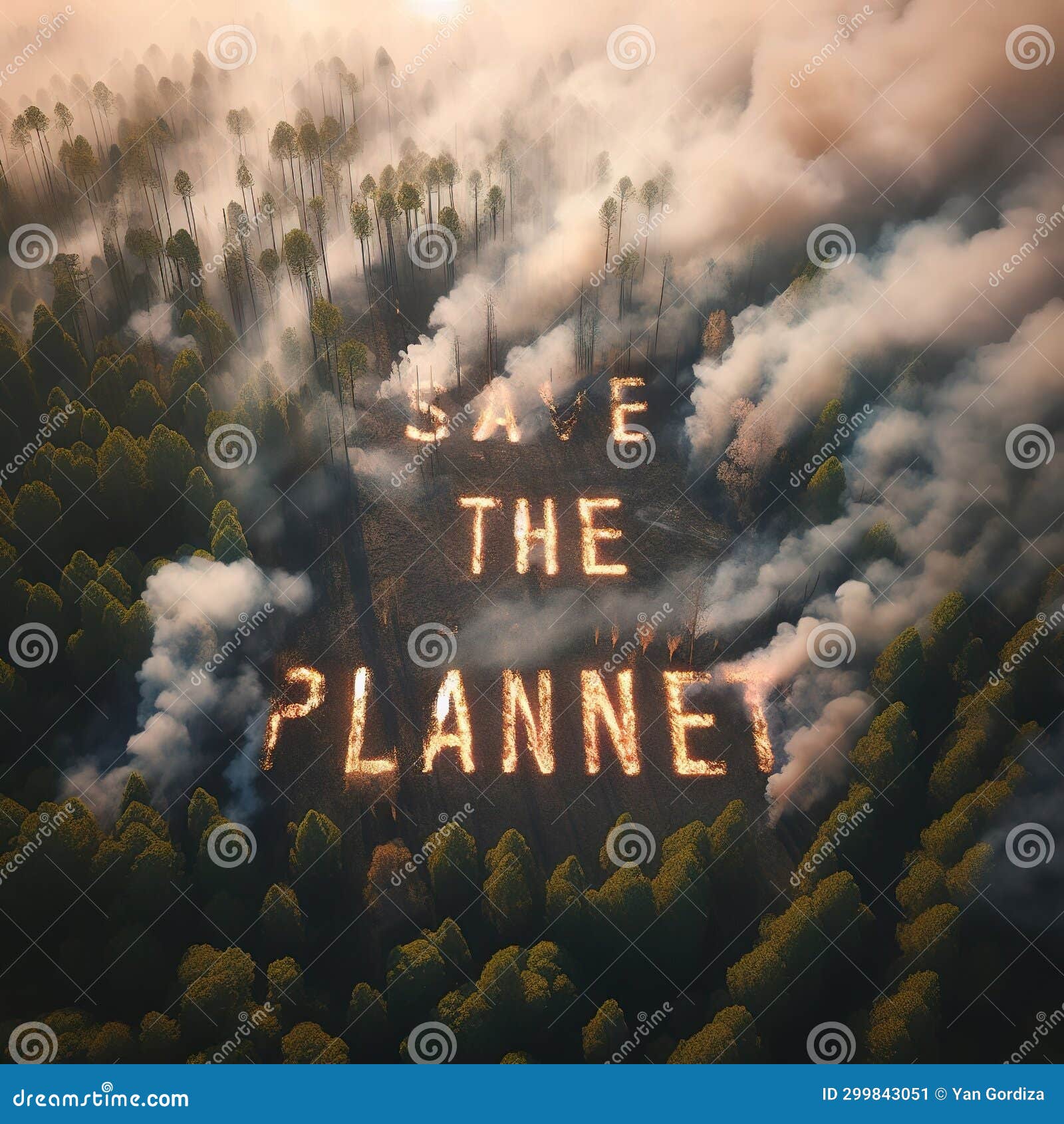 Illustration on the Environmental Theme Save the Planet Stock Image ...