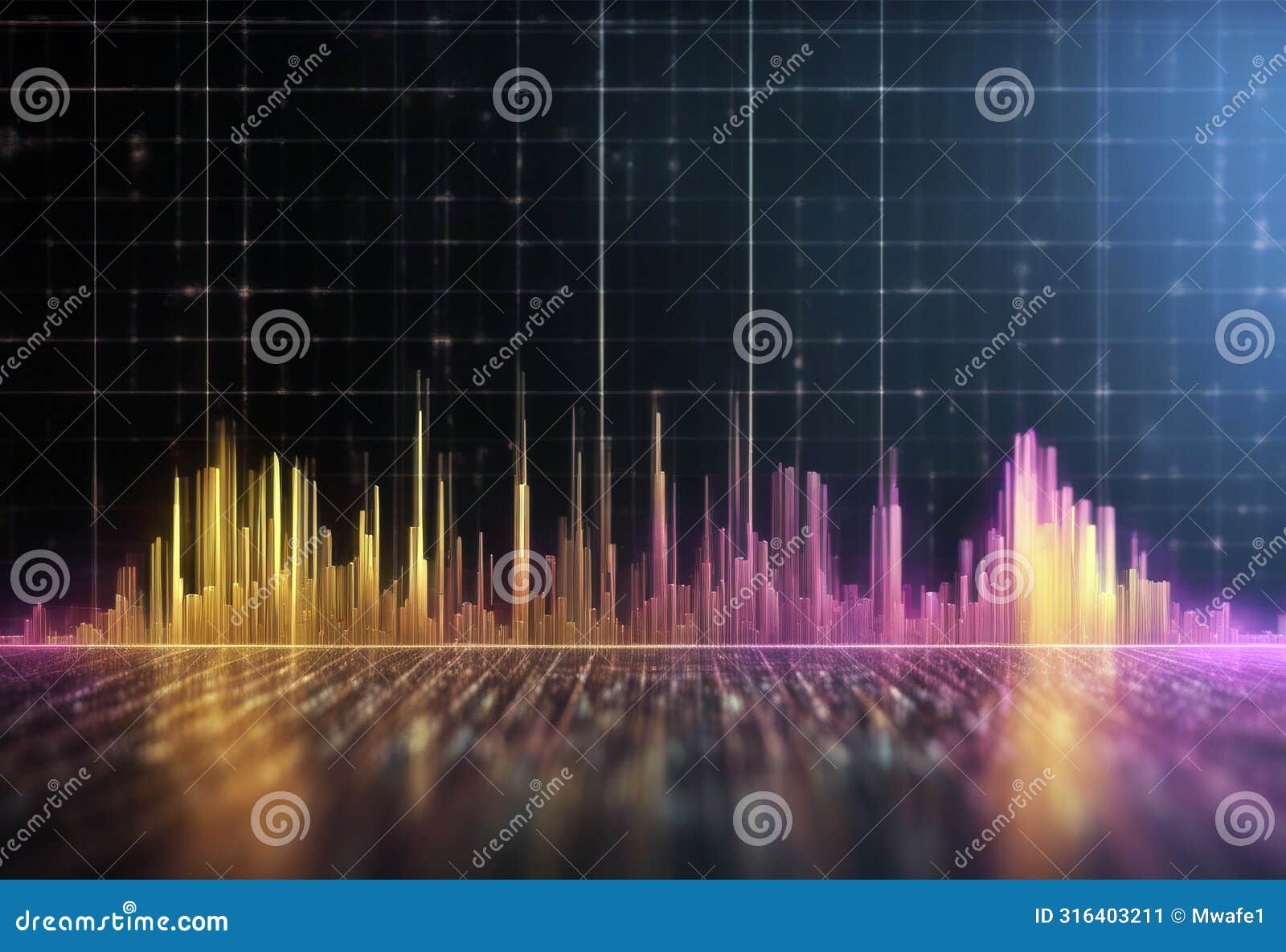 Illustration Equalizer Waveform 3d HUD PNG Alpha Digital Abstract Audio ...