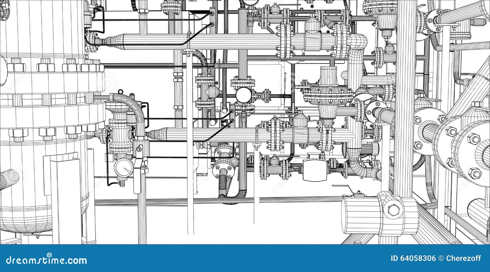 Illustration of Equipment for Heating System Stock Vector ...