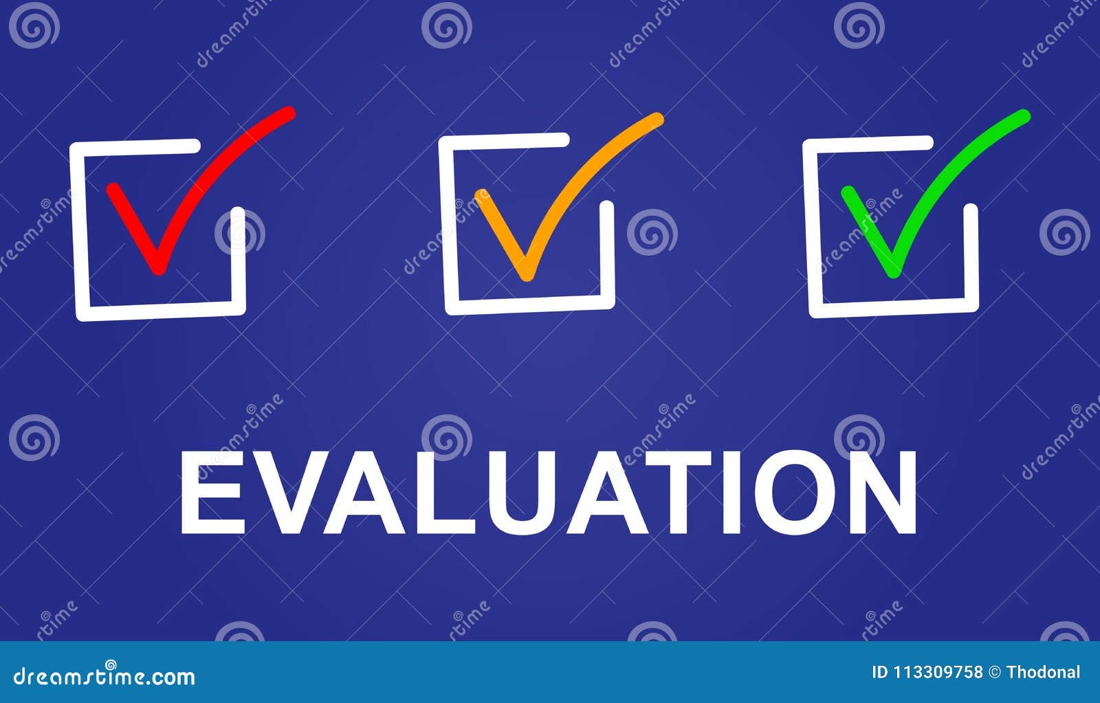 Concept of evaluation stock illustration. Illustration of performance ...