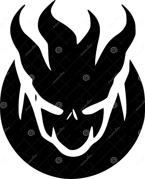 Illustration of evil face stock illustration. Illustration of tattoo ...