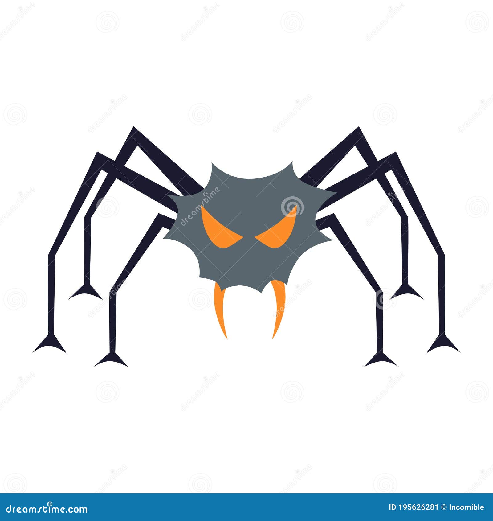 Illustration of Evil Spider. Stock Vector - Illustration of nature ...