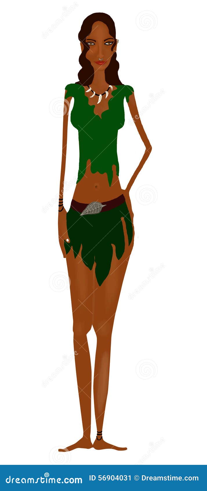 Illustration of an Exotic Woman Stock Illustration - Illustration of ...