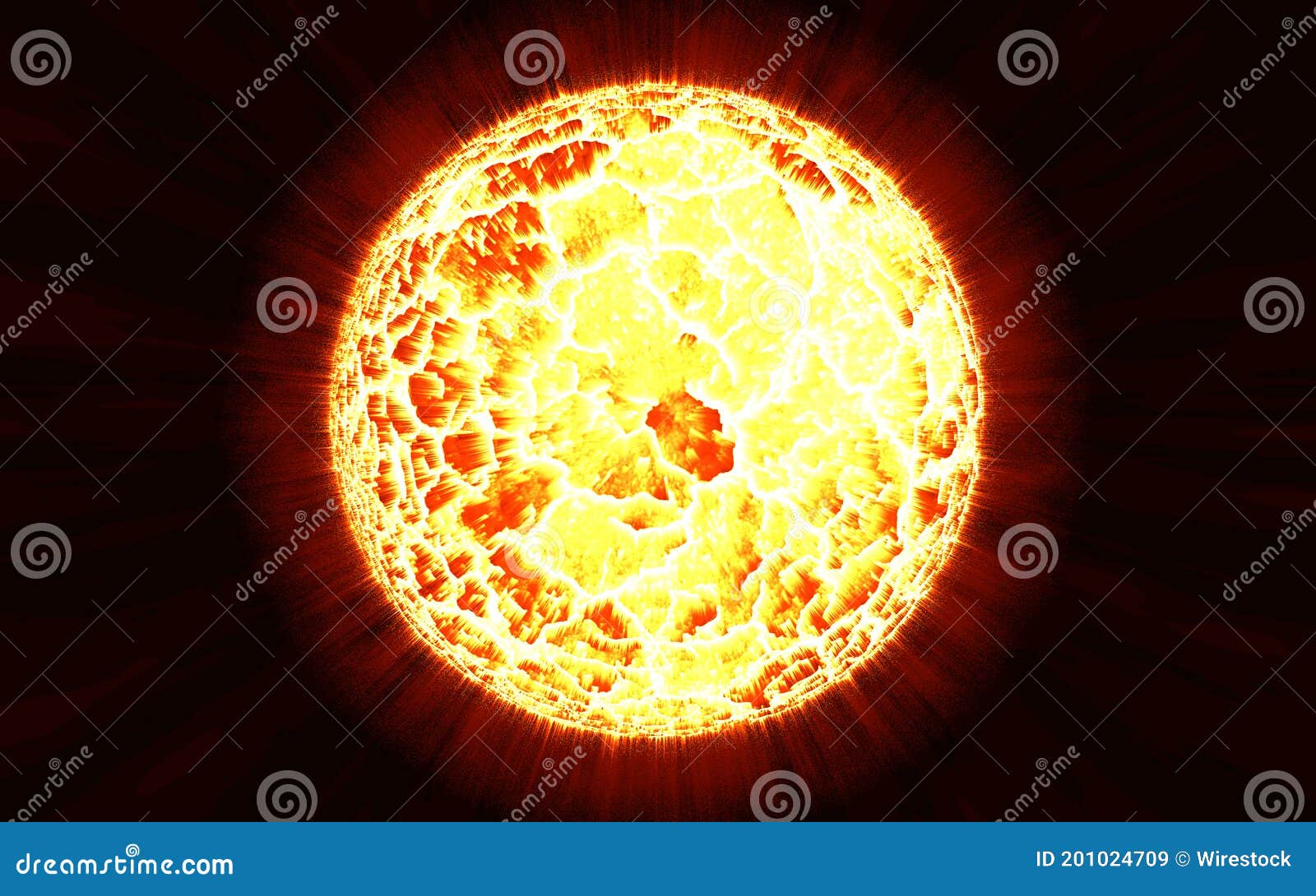 Illustration of an Exploding Star in the Galaxy Stock Image - Image of ...