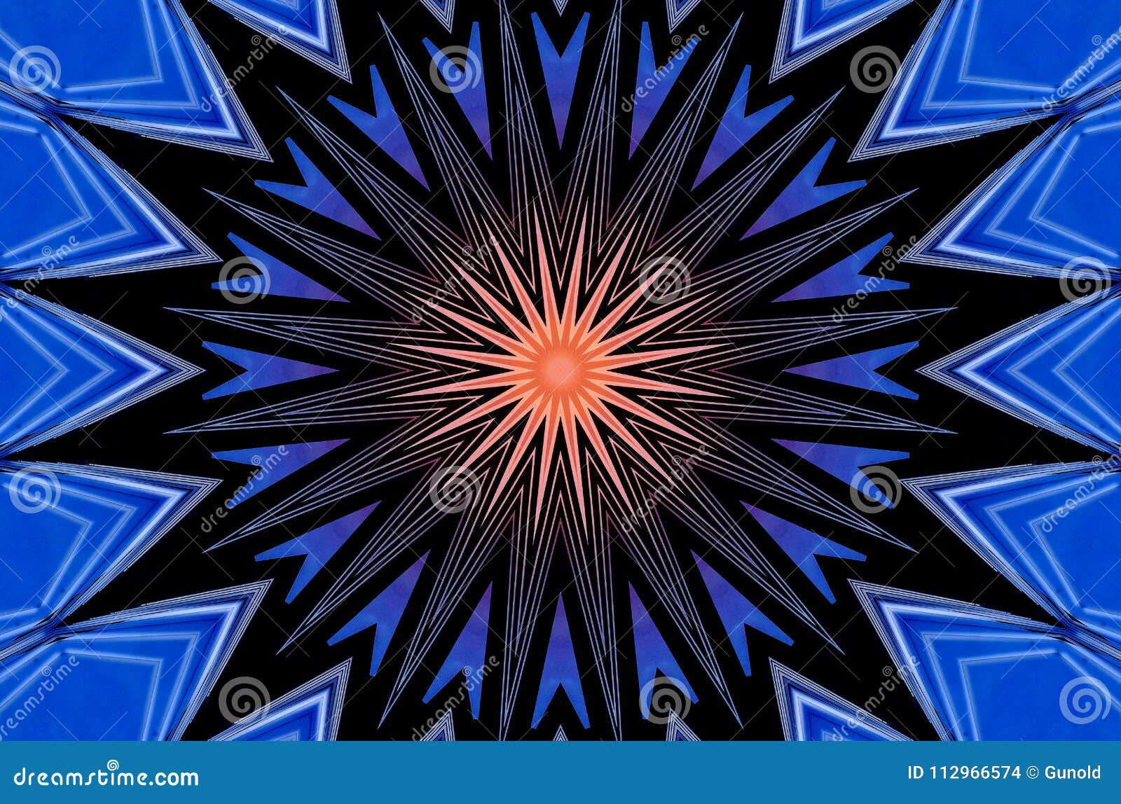 Exploding Star Over Futuristic City Skyline Royalty-Free Stock ...