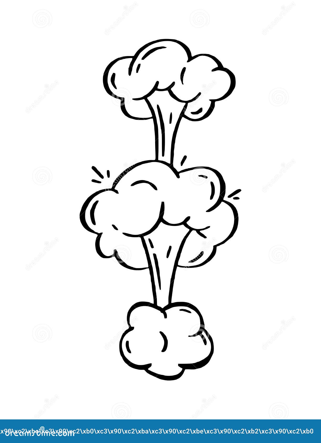 Illustration of Explosion and Smoke for Comics. Retro Design Element ...