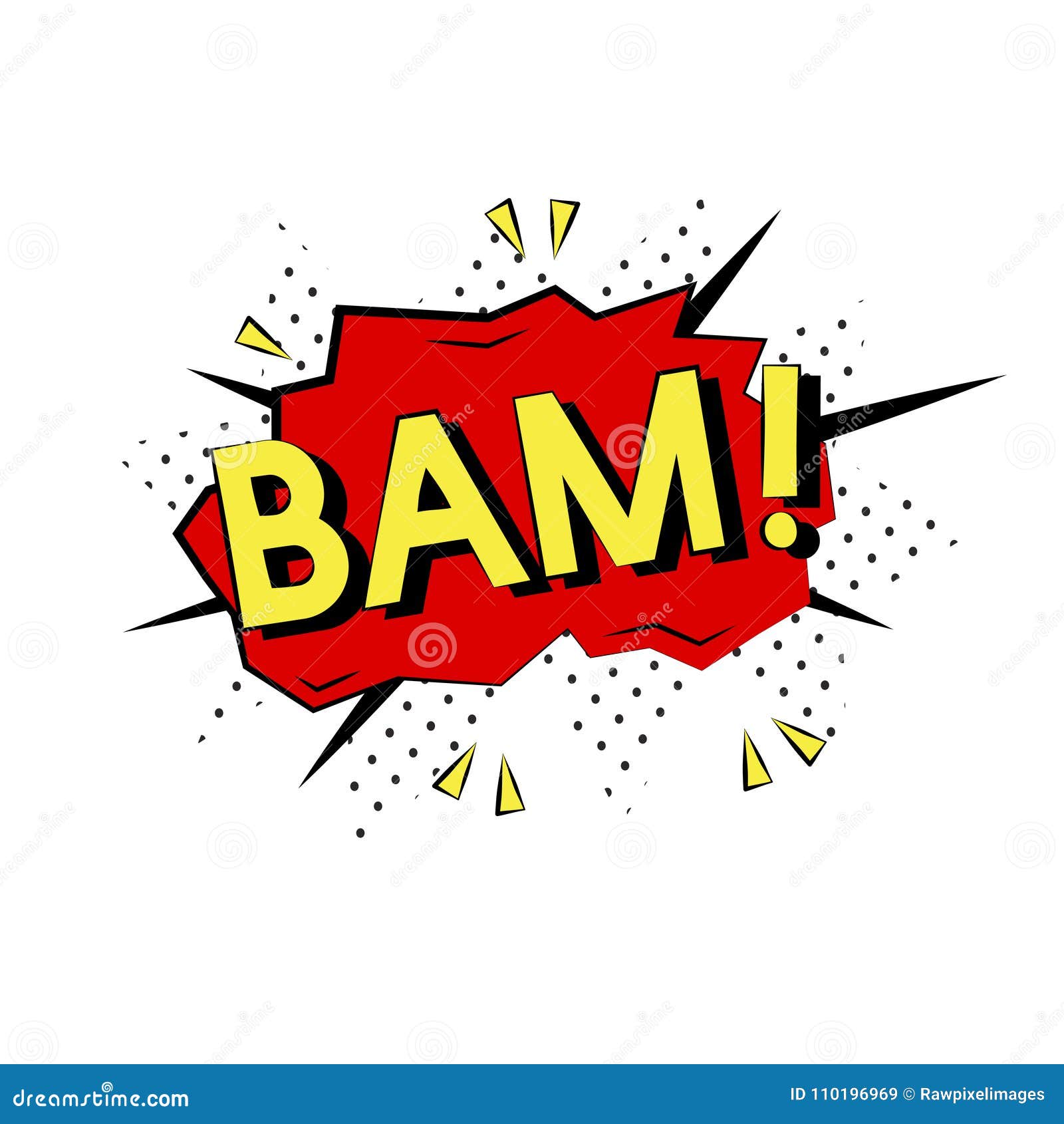 Illustration of Explosive Cartoon BAM! Stock Illustration ...